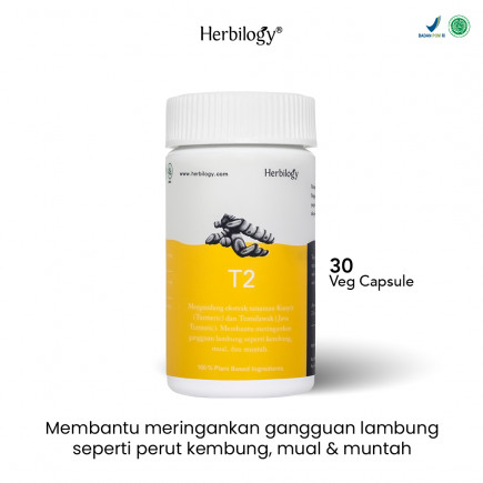Herbilogy T2 (Turmeric and Java Turmeric) Capsule - 30 Capsules | Herbilogy