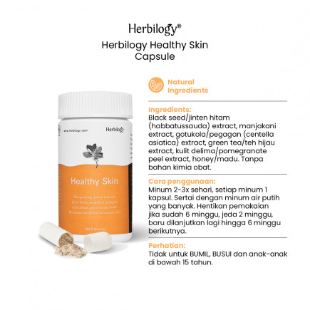 Herbilogy Healthy Skin Capsule - 60 Capsules | Herbilogy