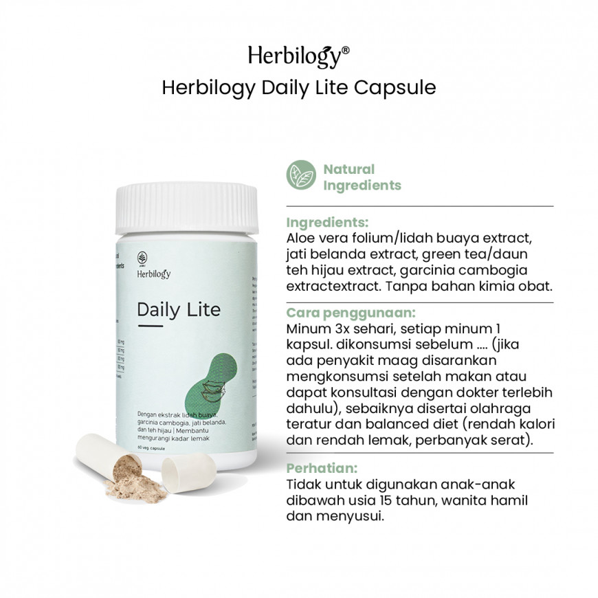 Herbilogy Daily Lite (Slimming Capsule) - 60 Capsules | Herbilogy